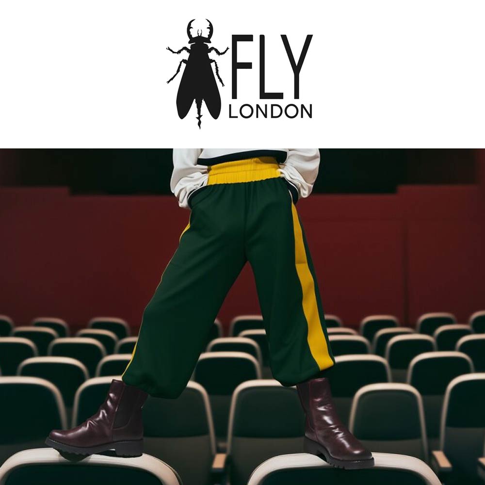 Fly Shoes London Logo Fly London Dipo Graphite Leather Wedge Trainers