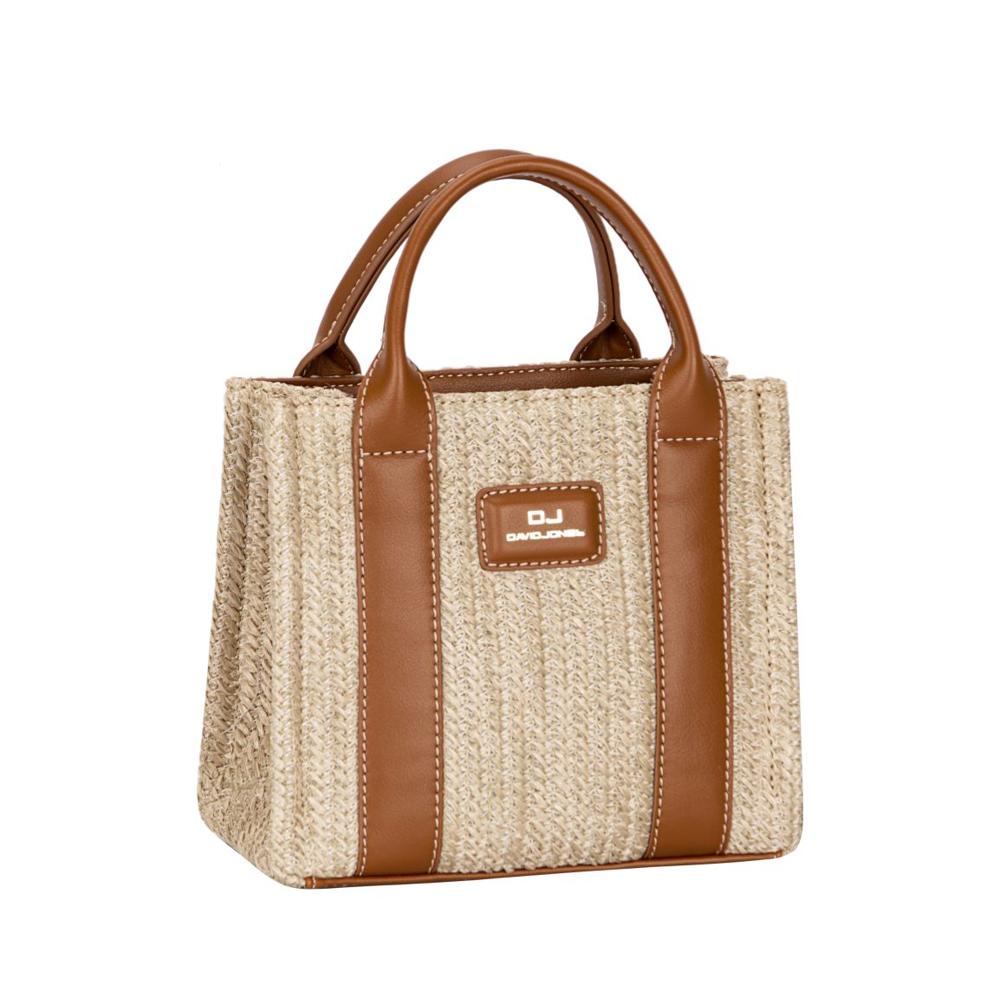 Nova Leathers - CM6959-C Small Square Straw Grab - Cognac - Bags ...