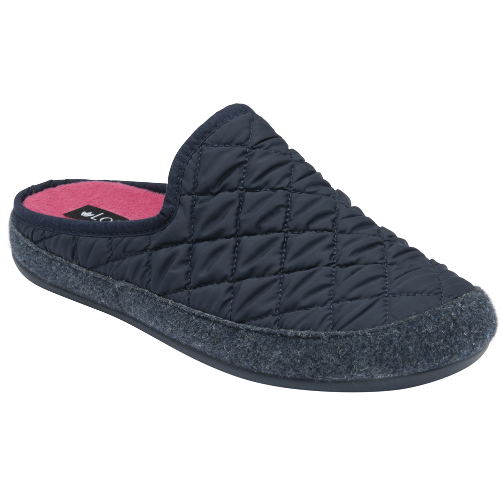 Lotus - Jimena - Navy - Slippers – Gibbs Shoes