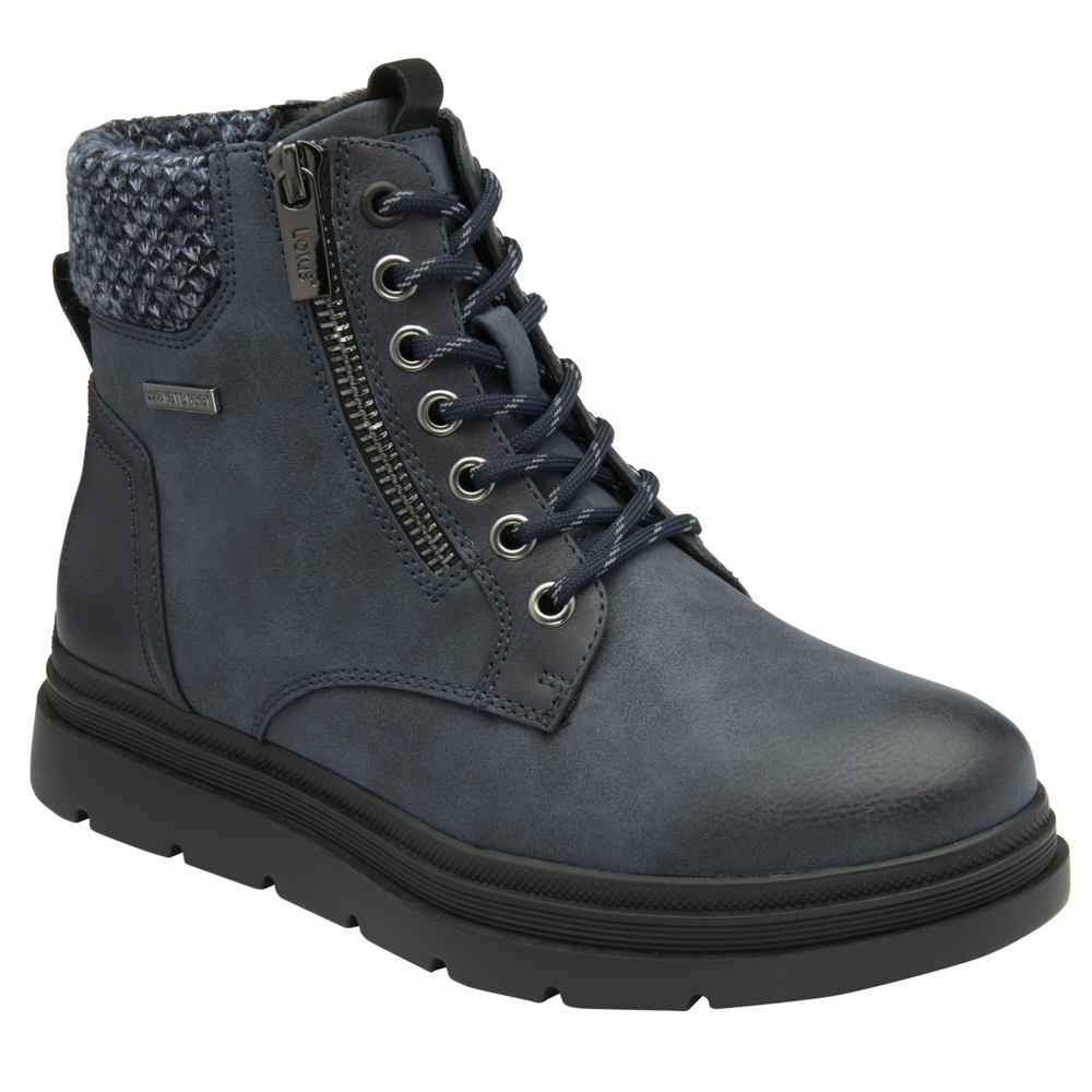 Lotus - Saundra - Blue - Boots – Gibbs Shoes