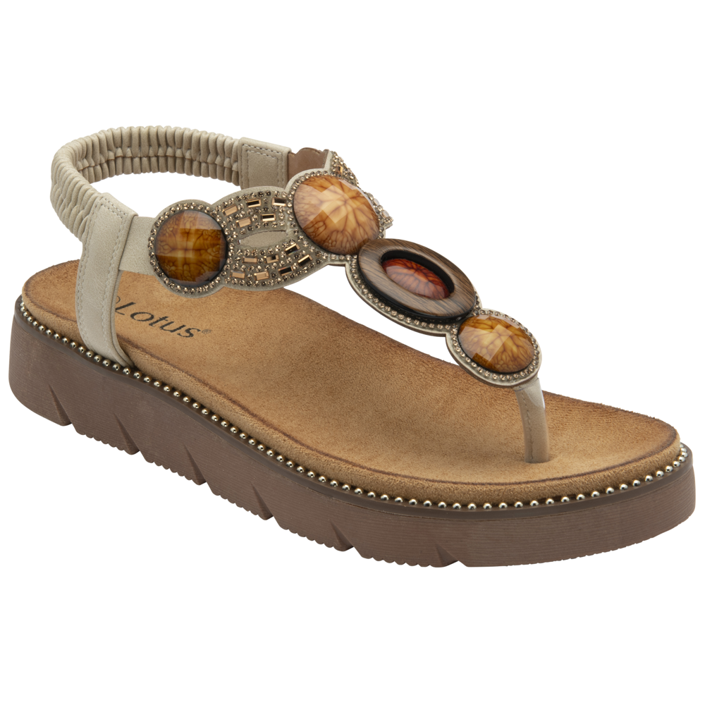 Lotus - Alcina - Natural - Sandals – Gibbs Shoes
