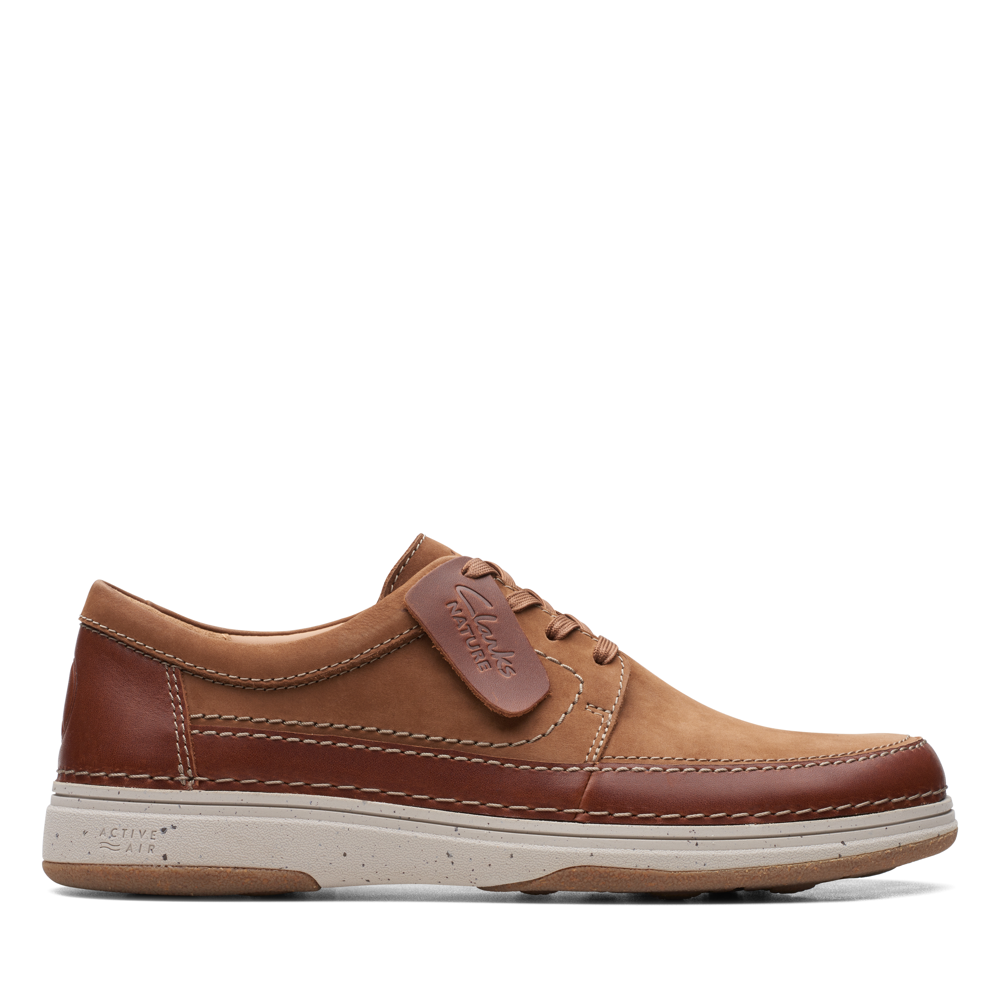 Clarks - Nature 5 Lo - Dark Tan Combi - Shoes – Gibbs Shoes